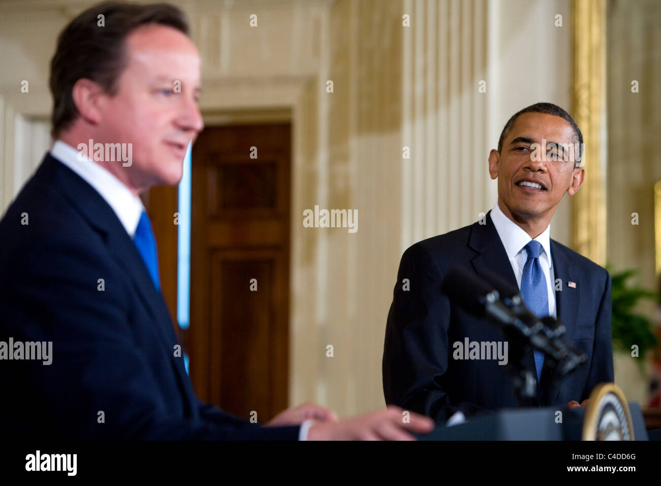 President Barack Obama and UK Prime Minister David Cameron hold a Joint ...