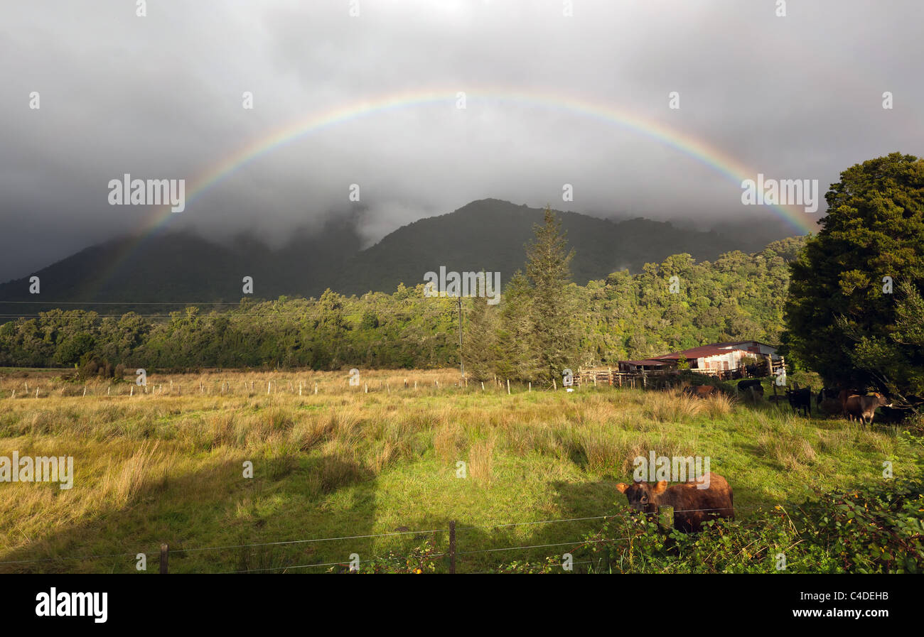 Rainbow New Zealand Stock Photo - Alamy