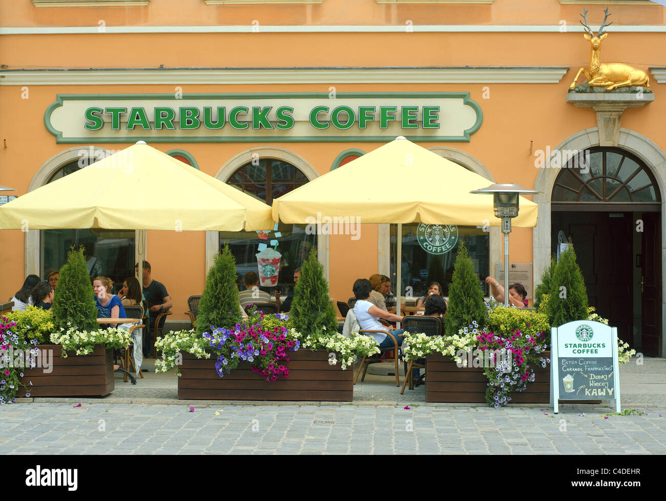 Starbucks coffee Old market Wroclaw Poland Stock Photo - Alamy