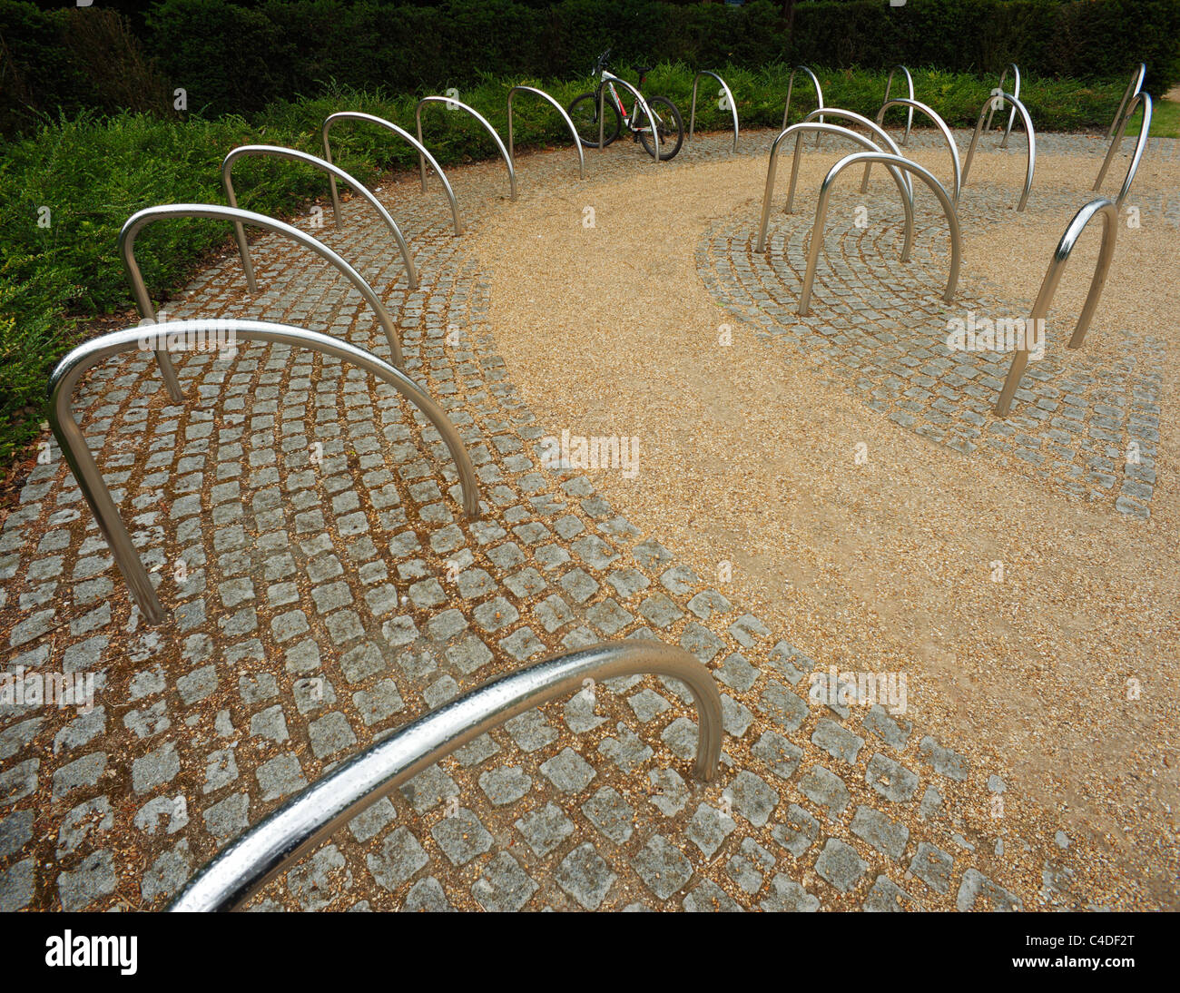 Stainless steel bike racks hi-res stock photography and images - Alamy