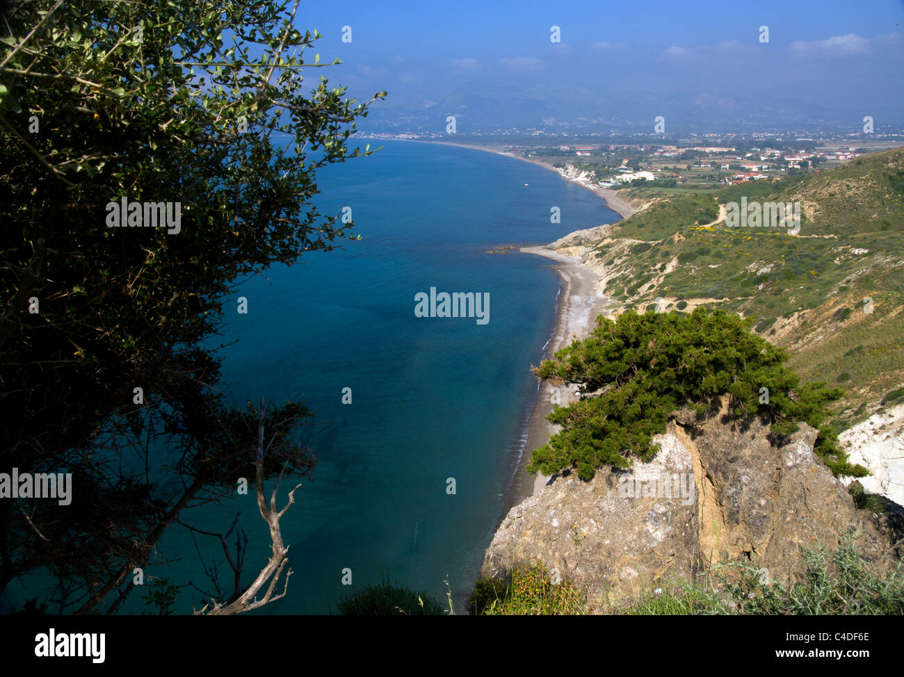 laganas bay from road leading to mount skopos, kalamaki, zante ...