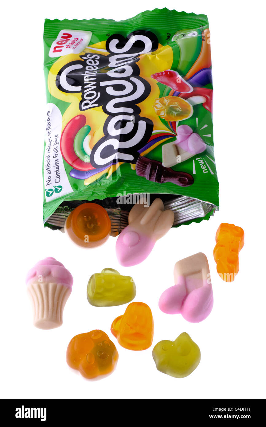 Packet of Rowntrees Randoms chewy sweets Stock Photo - Alamy