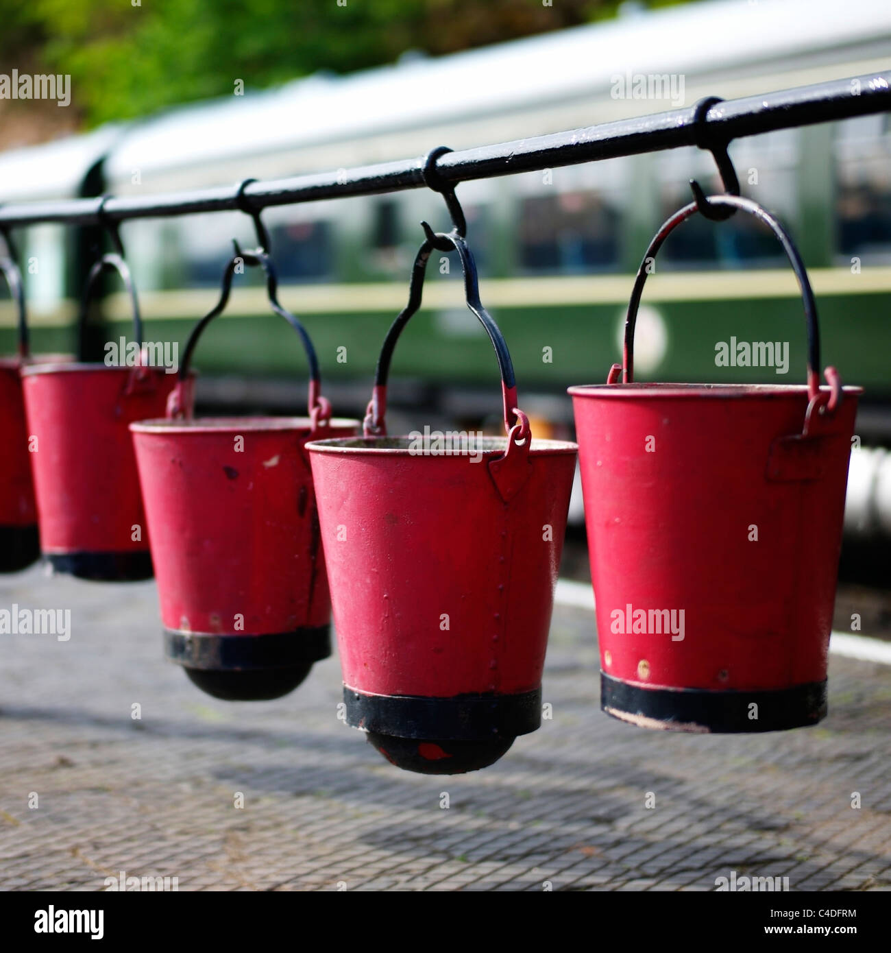 Fire buckets Bewdley station Severn Ralley Railway Bewdley ...