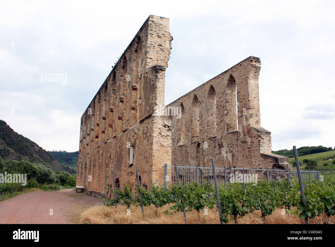 Ruins of Augustinian Monastery Stuben in Bremm in Germany Stock Photo ...