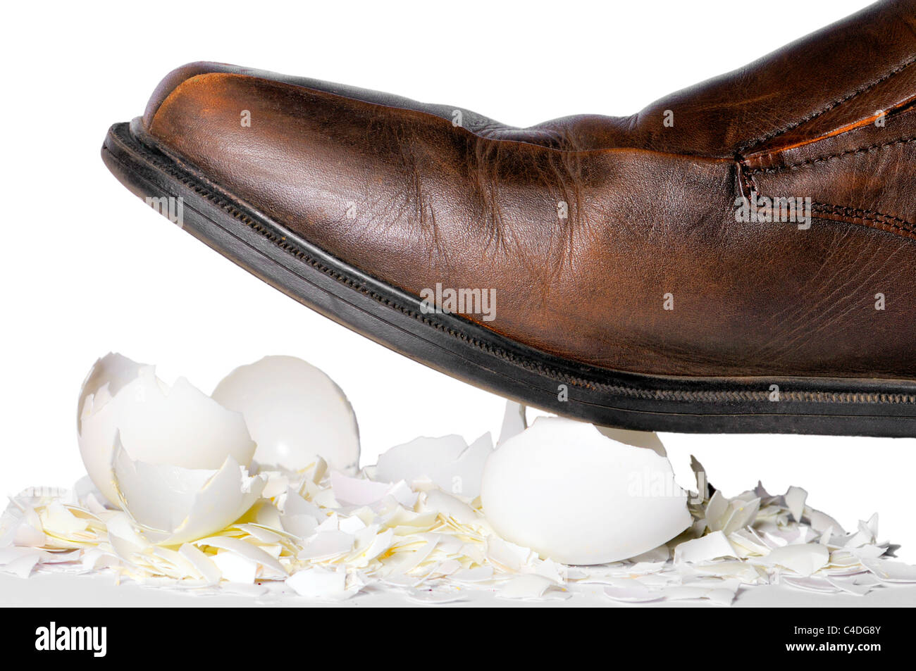 Foot treading on hi-res stock photography and images - Alamy