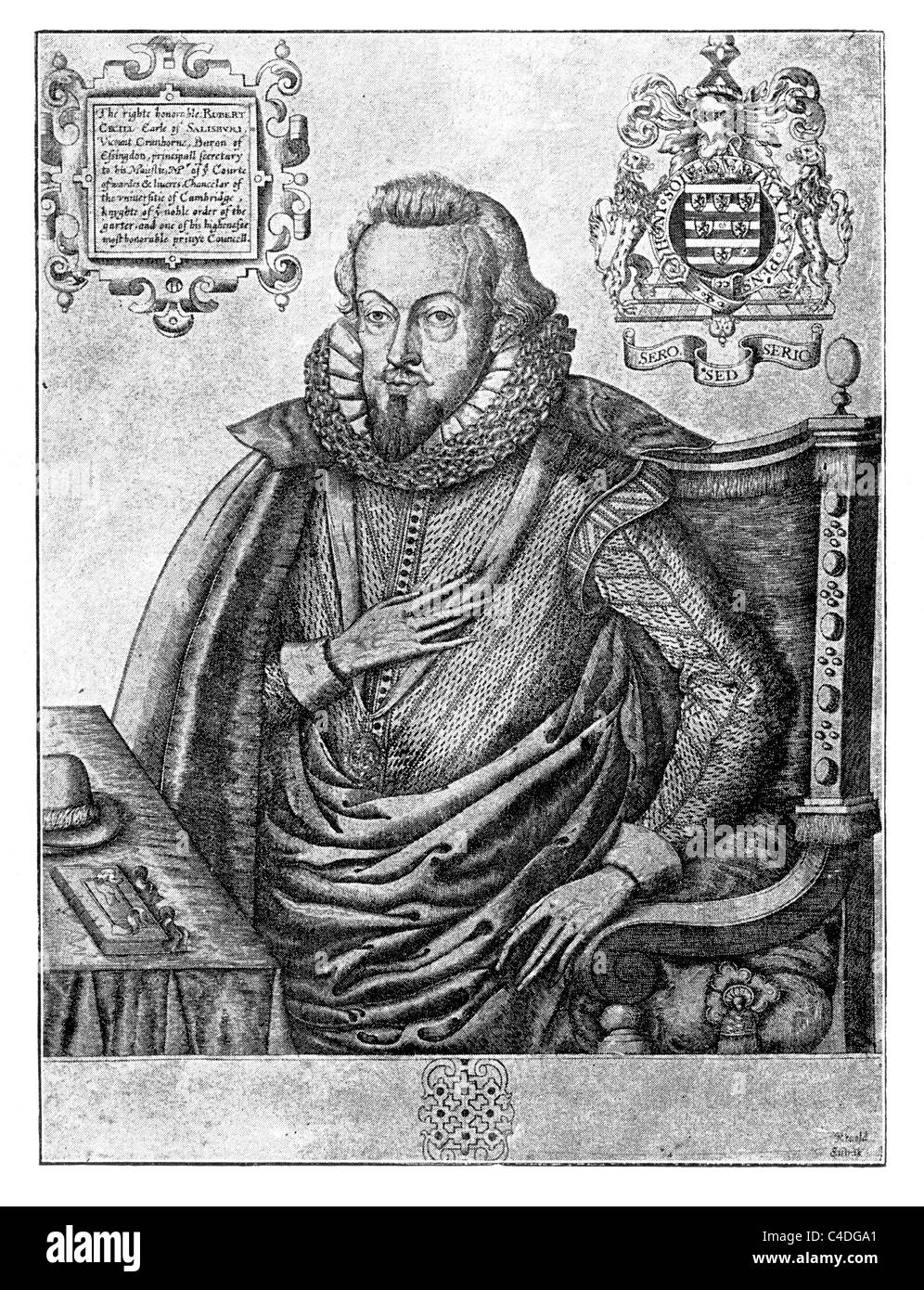 Portrait of Robert Cecil, 1st Earl of Salisbury (1563-1612), Spymaster ...