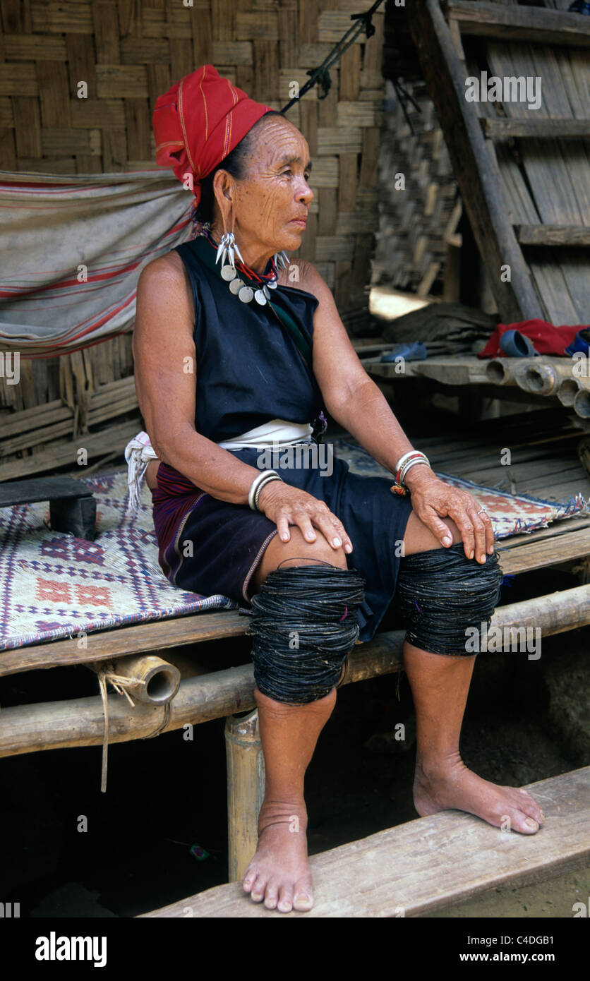 long-eared lady of Karen,Burmese origin Stock Photo - Alamy