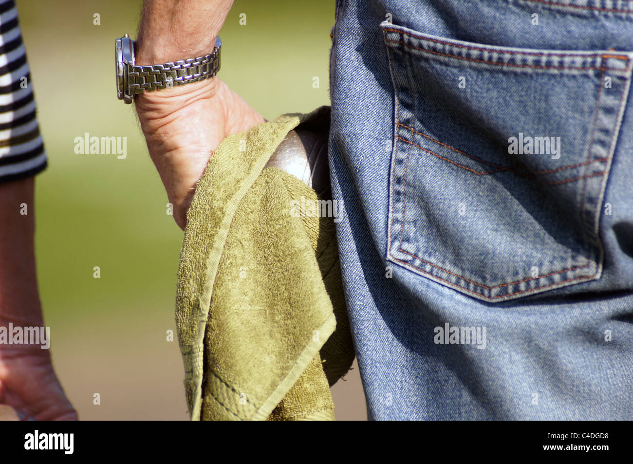 people playing boule in sweden Stock Photo - Alamy