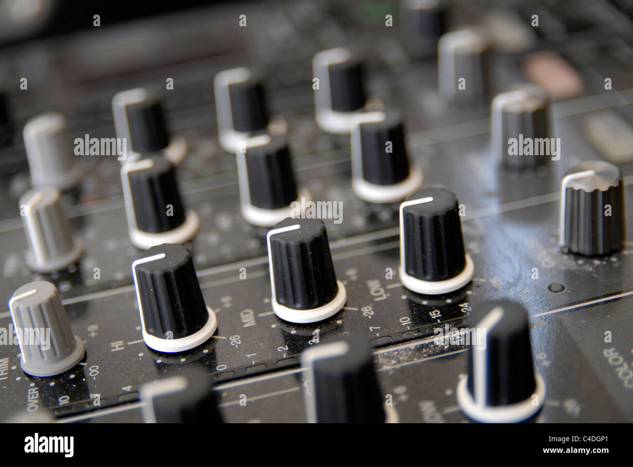 sound mixer close up detail Stock Photo - Alamy