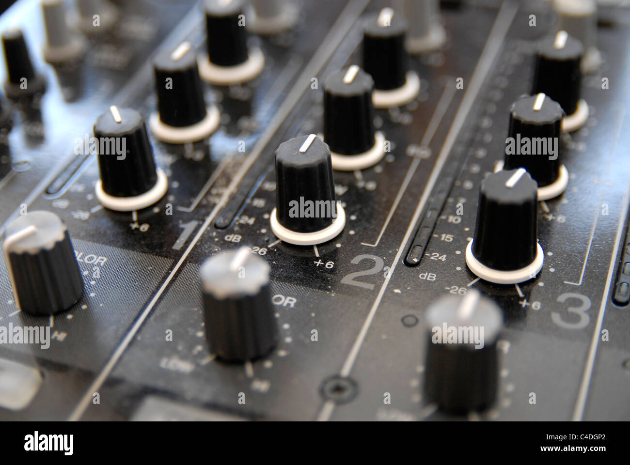 sound mixer close up detail Stock Photo - Alamy