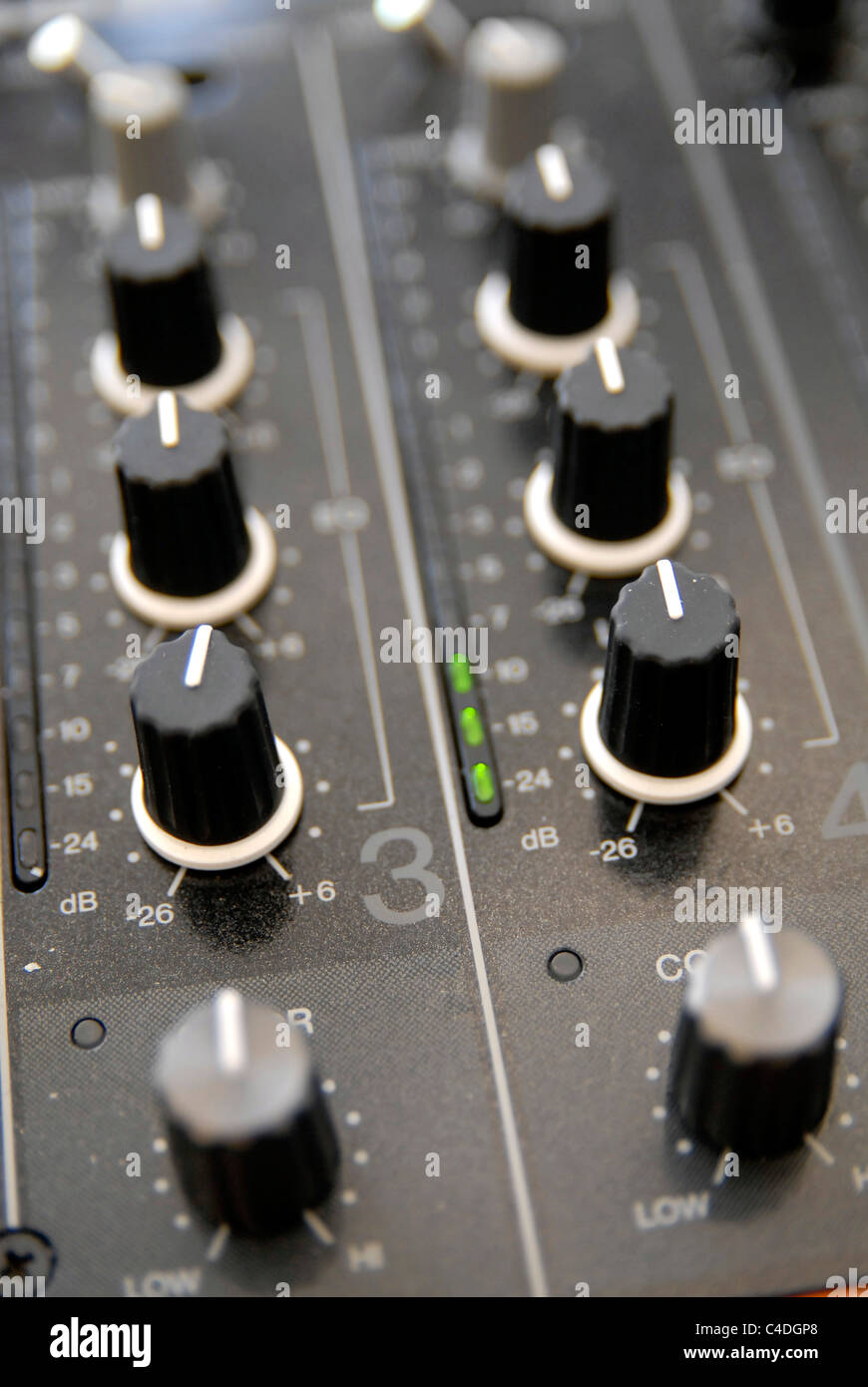 Mixer instrument detail control hi-res stock photography and images - Alamy