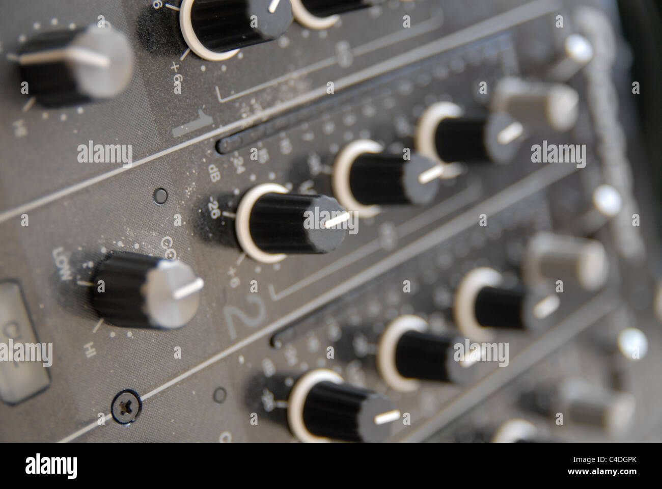 sound mixer close up detail Stock Photo - Alamy