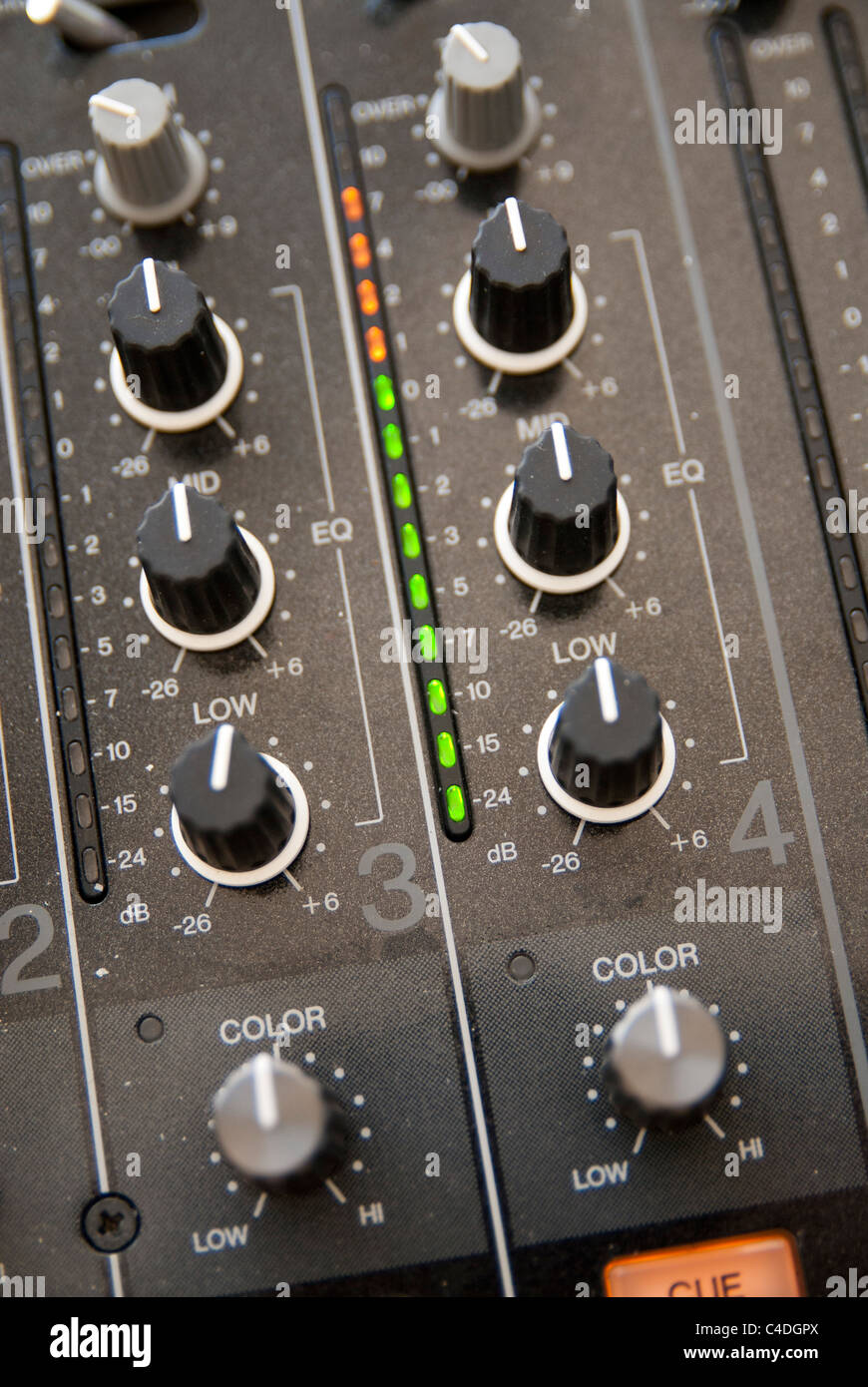 sound mixer close up detail Stock Photo - Alamy