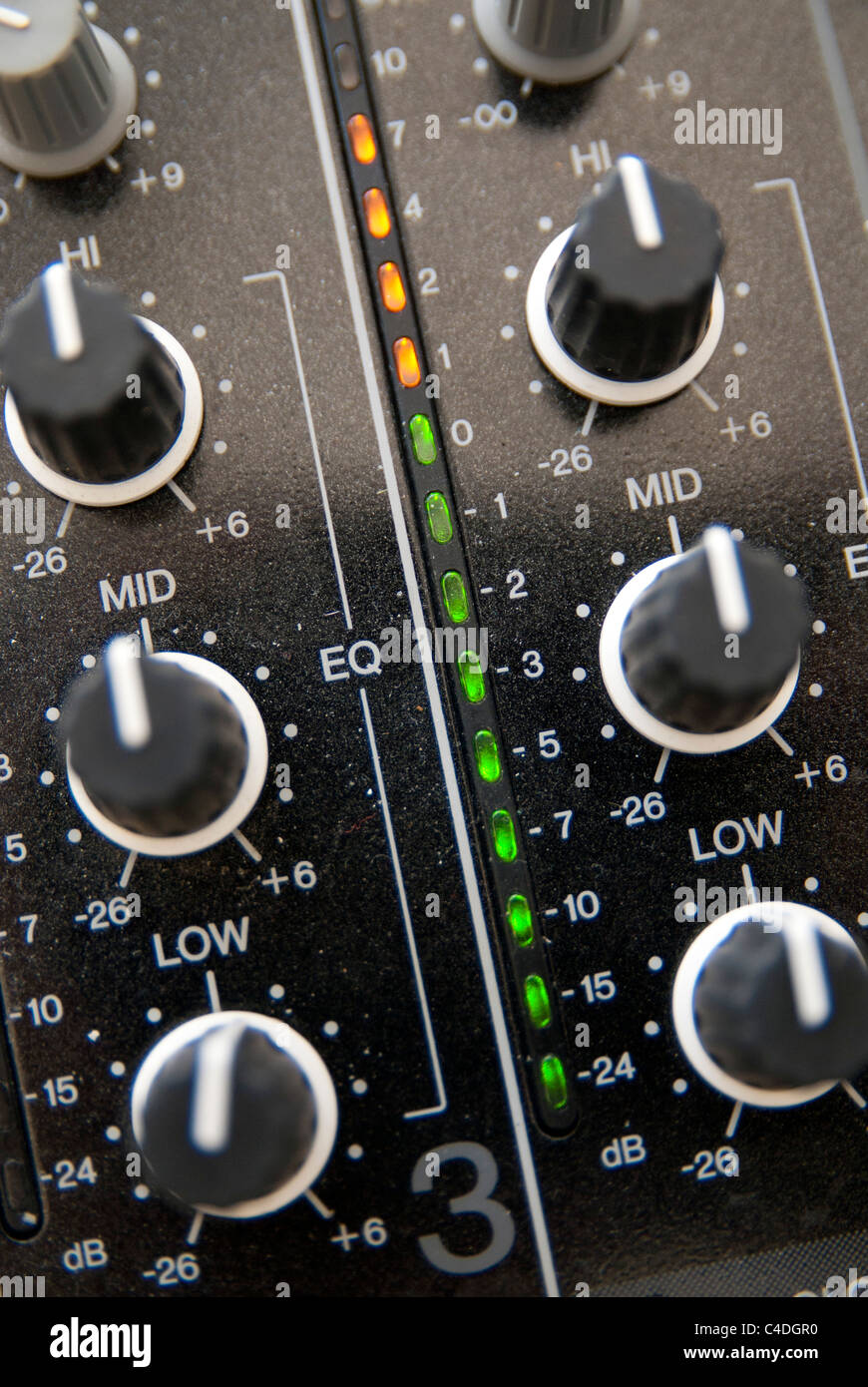 sound mixer close up detail Stock Photo - Alamy
