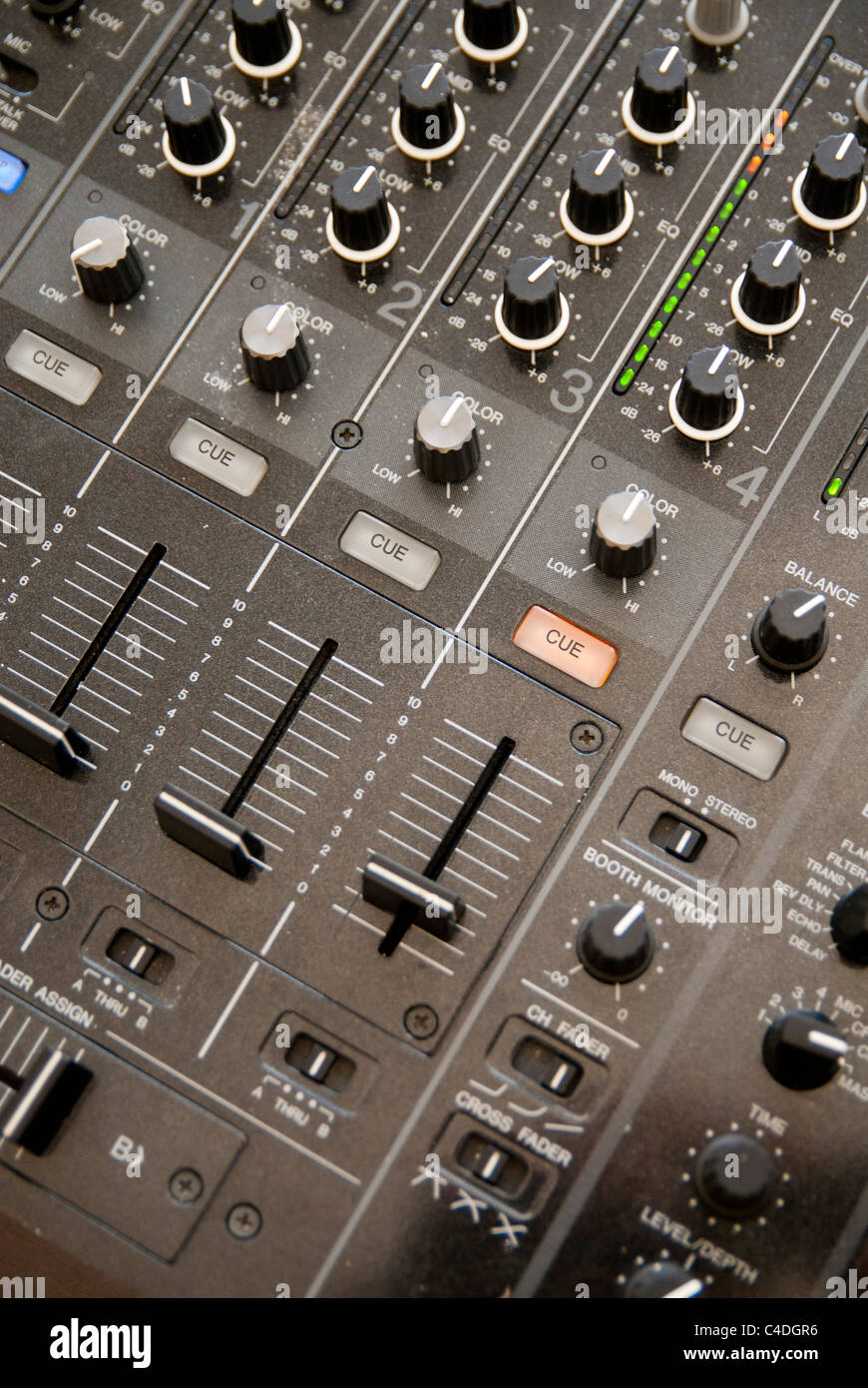 Mixer instrument detail control hi-res stock photography and images - Alamy