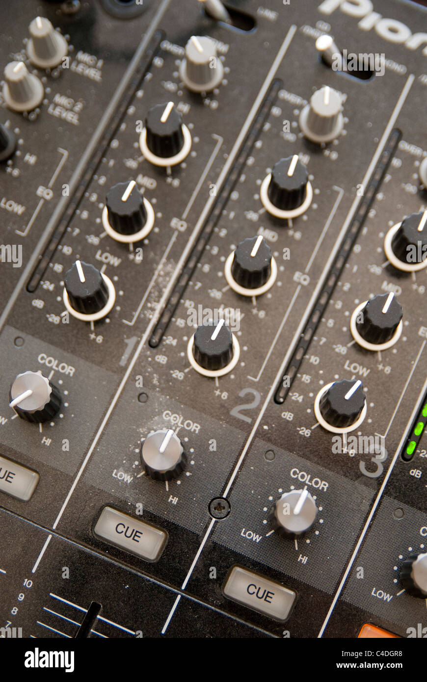 sound mixer close up detail Stock Photo - Alamy