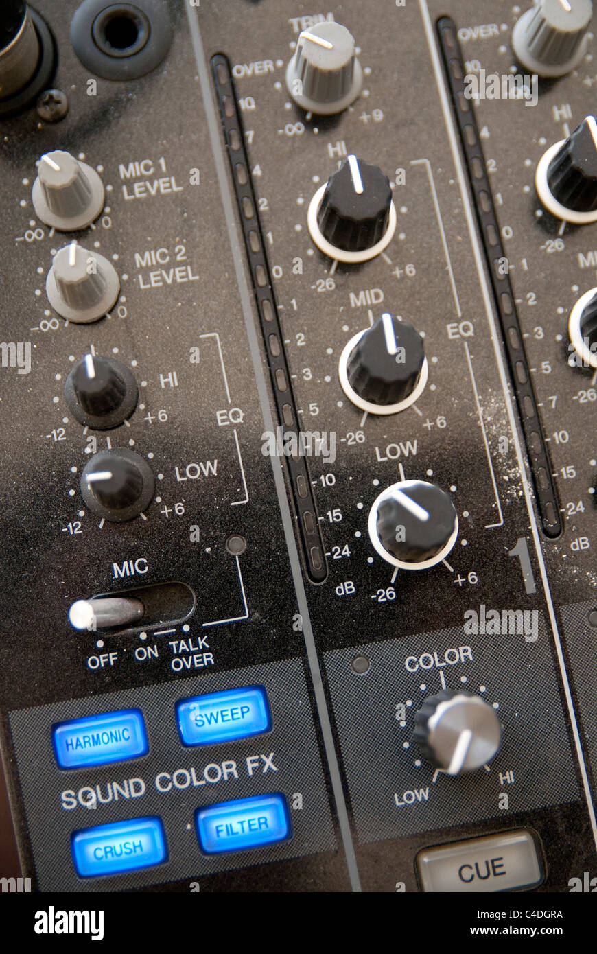 sound mixer close up detail Stock Photo - Alamy
