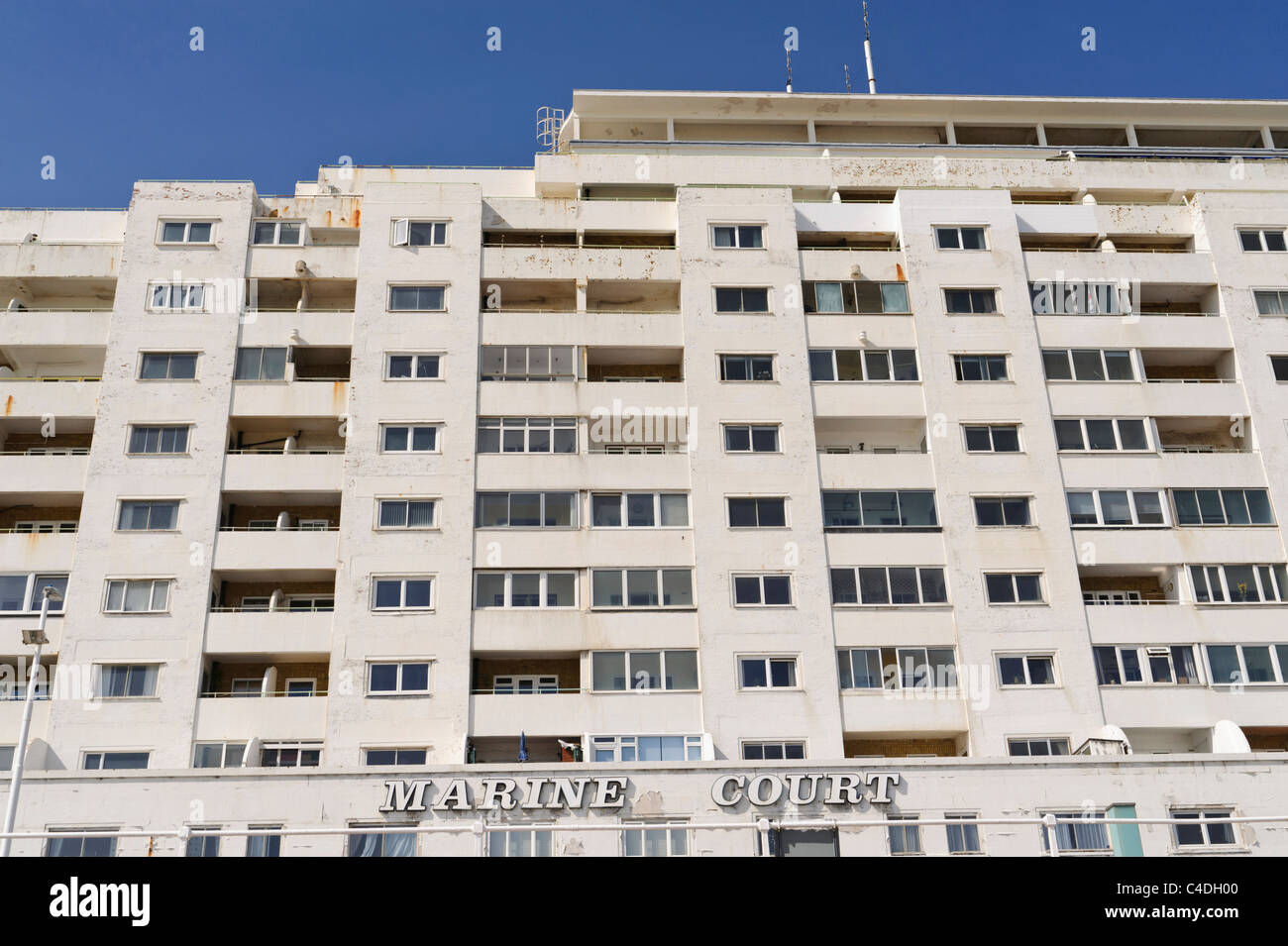 Marine Court St Leonards East Sussex England UK Stock Photo - Alamy