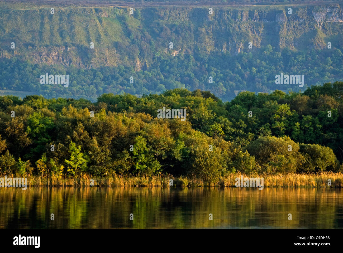 Cliffs of Magho, Lower Lough Erne, County Fermanagh, Northern Ireland ...