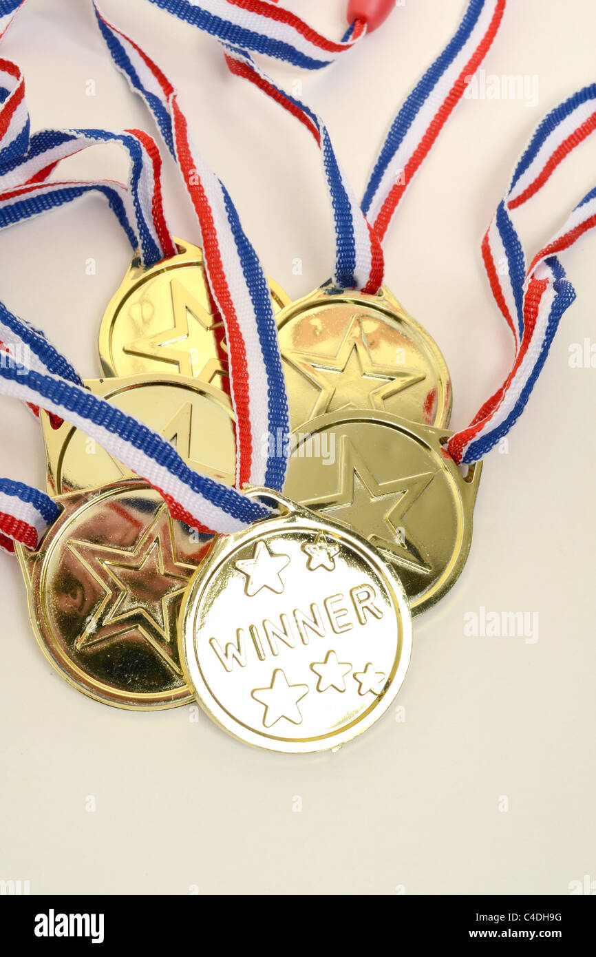 Sport concept winners gold medal 1st place win Olympics 2012 Stock ...