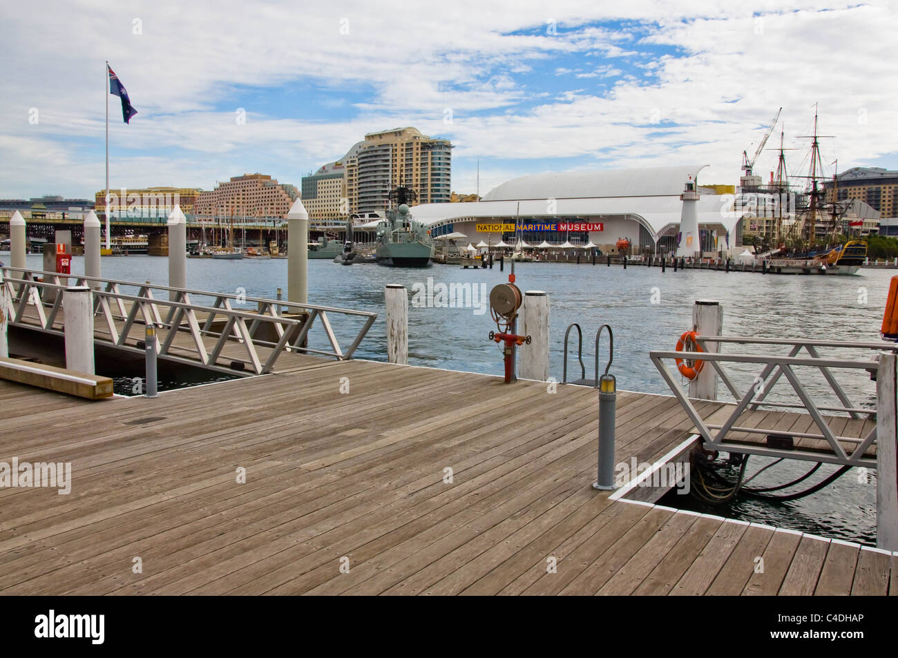 view from a pier of the sydney harbour Stock Photo - Alamy
