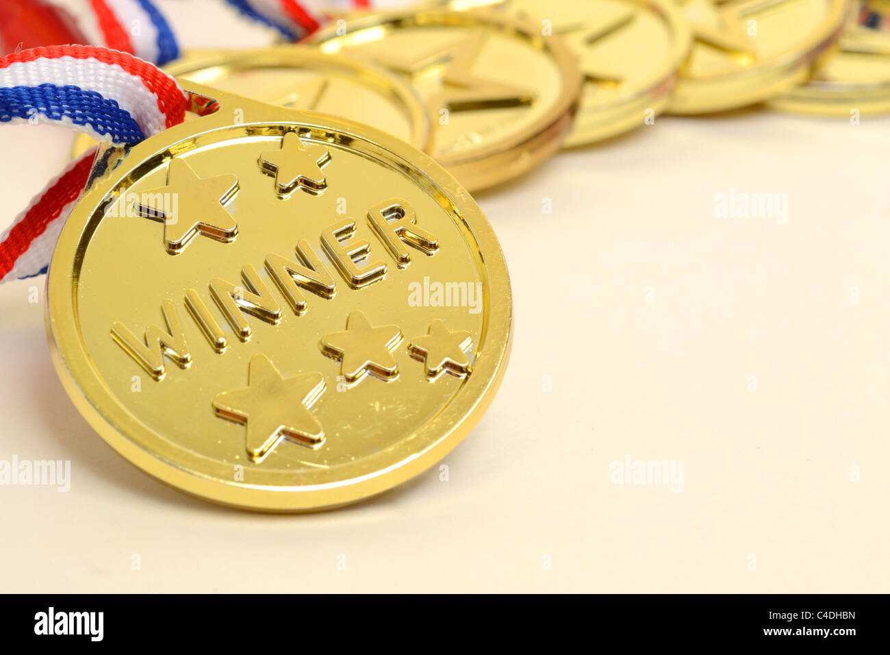 Sport concept winners gold medal 1st place win Olympics 2012 Stock ...