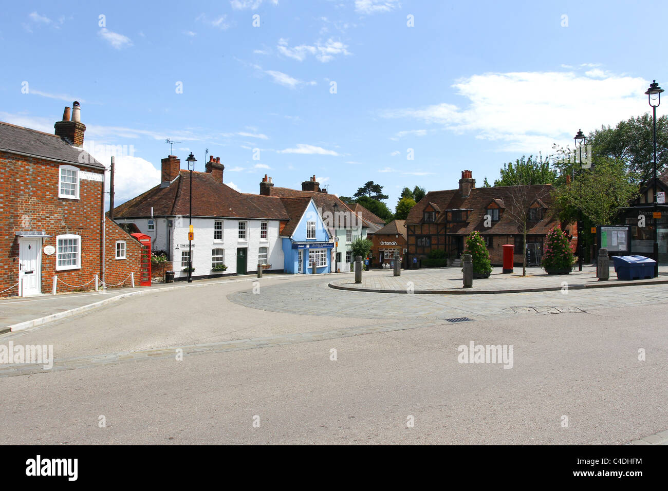 View of Hamble Village England UK Stock Photo - Alamy