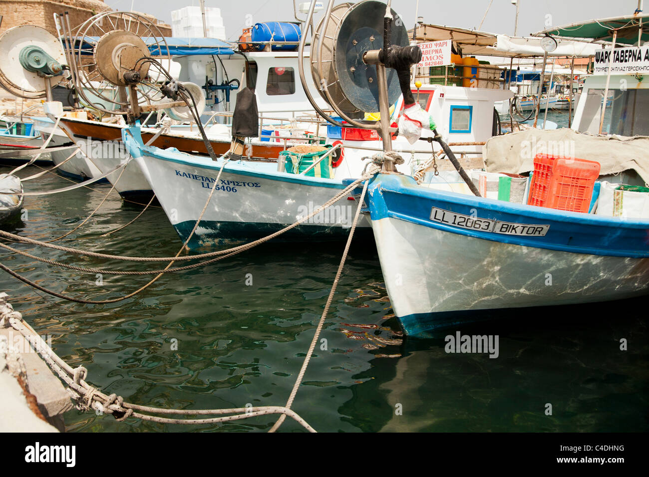 Cyprus fishing boats hi-res stock photography and images - Alamy