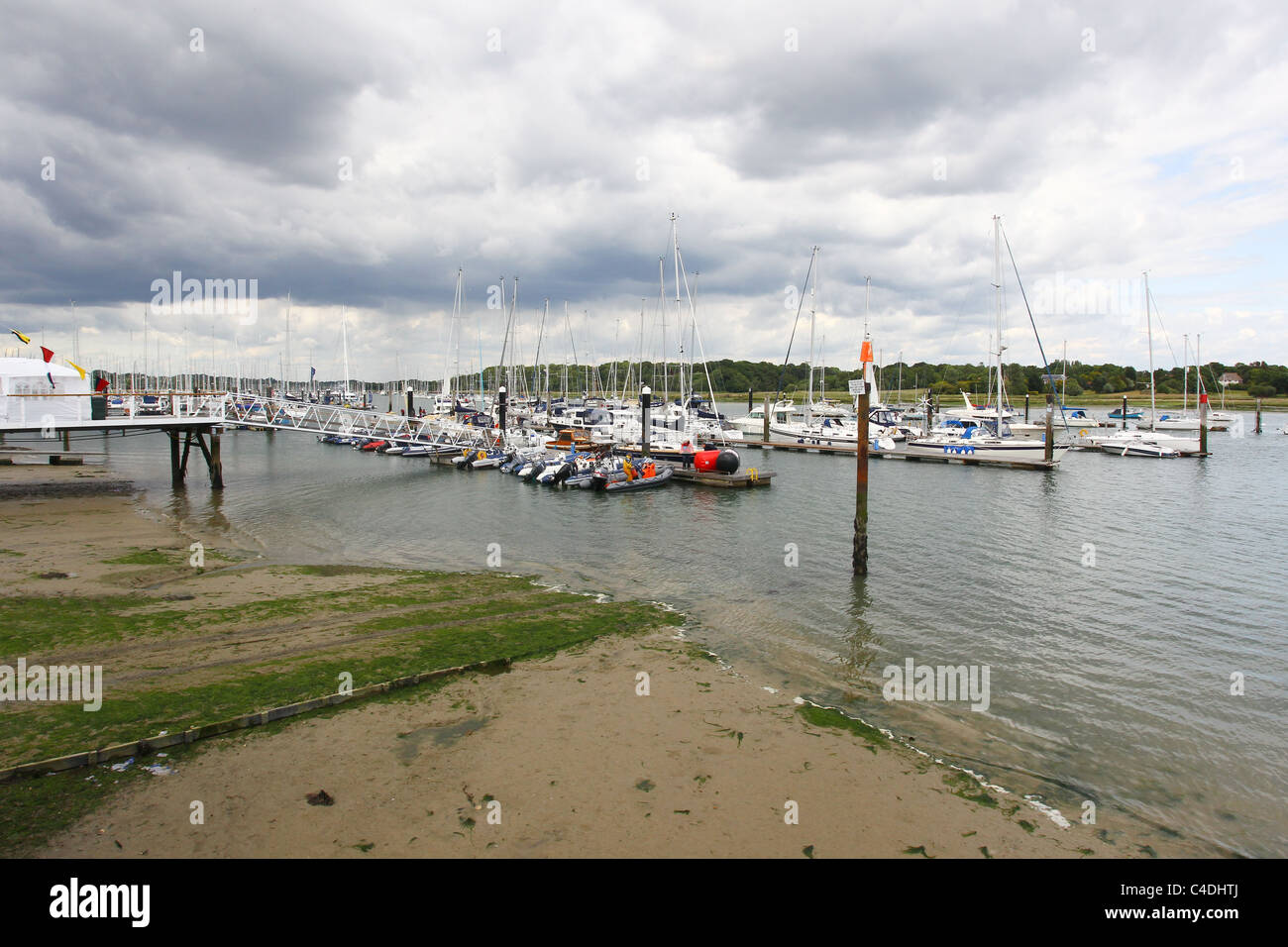 View of Hamble Village shore line England UK Stock Photo - Alamy
