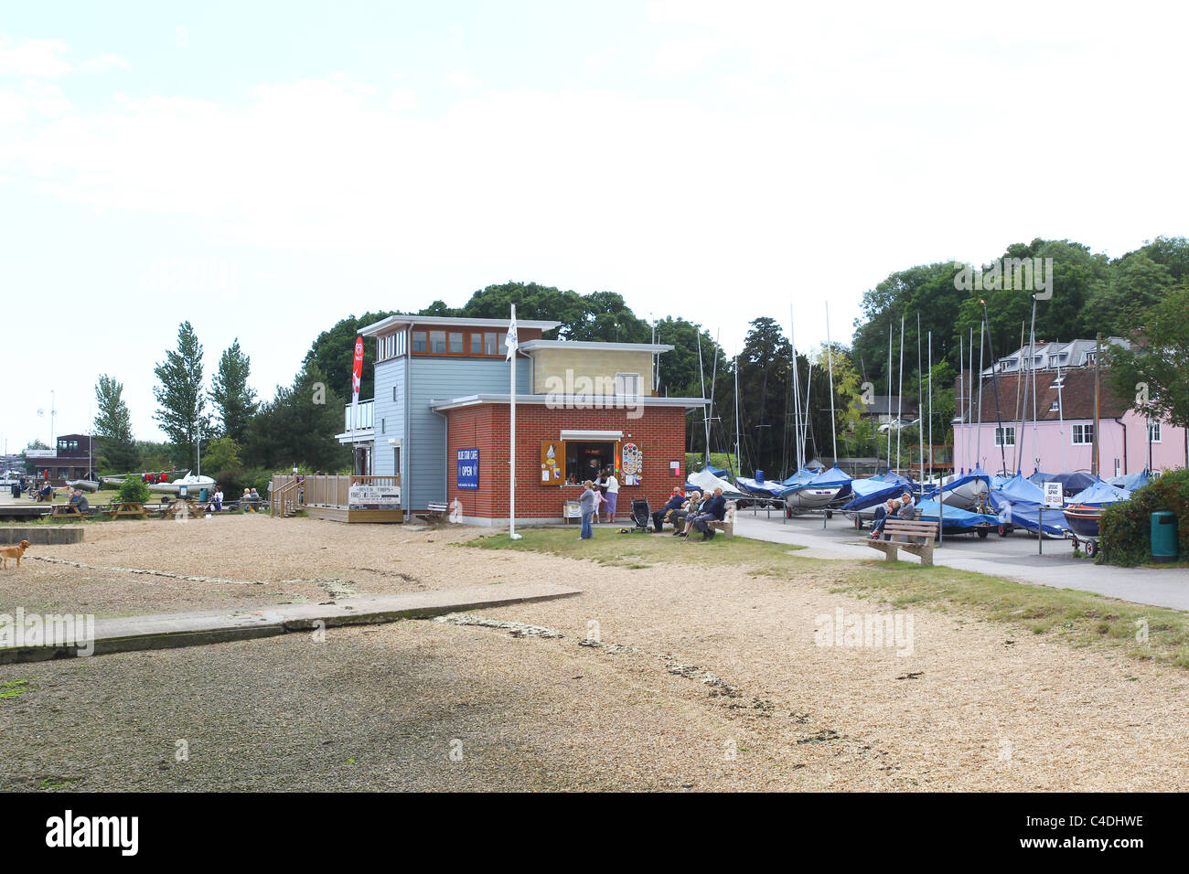 View of Hamble Village England UK Stock Photo - Alamy