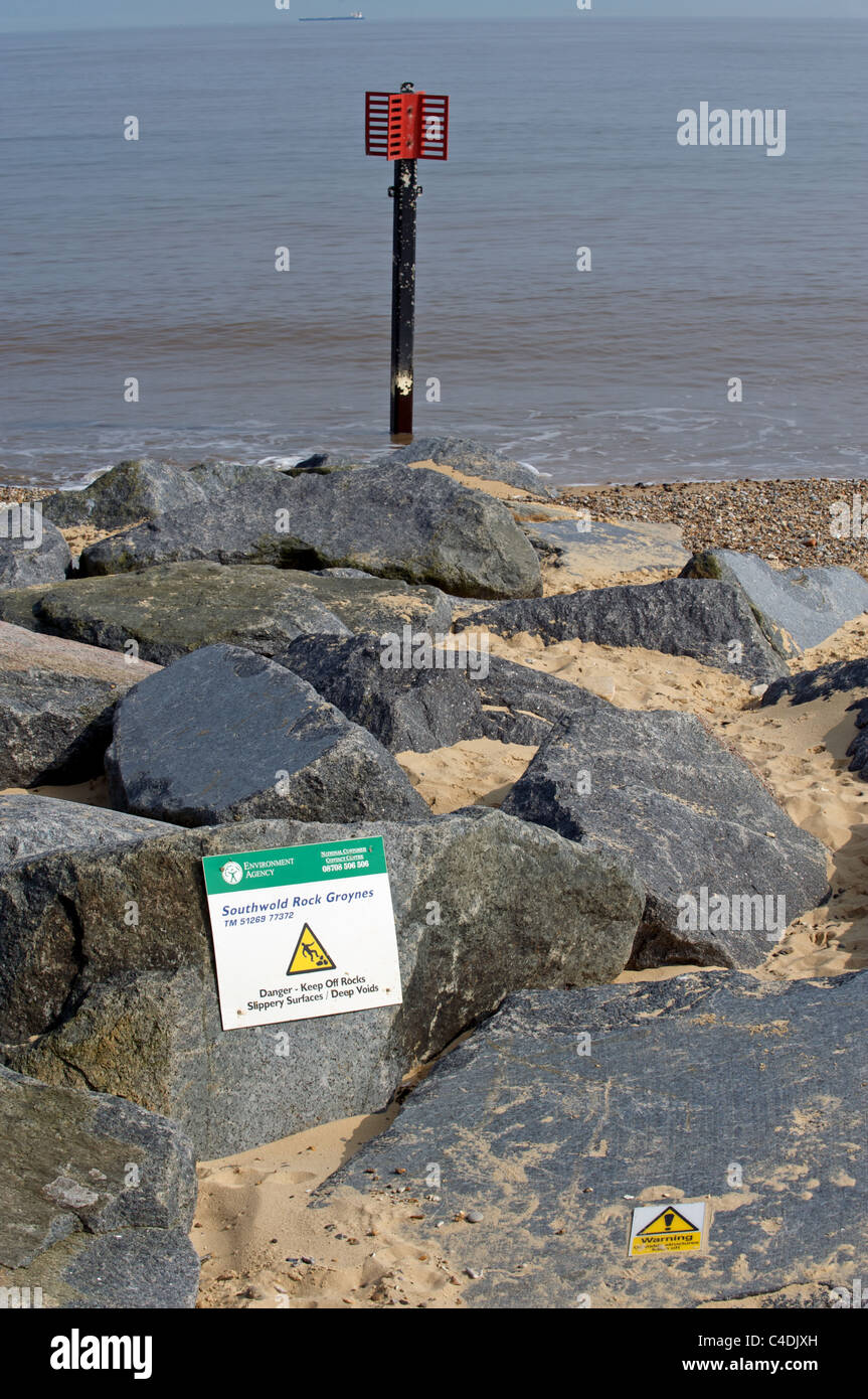 Rock groynes hi-res stock photography and images - Alamy