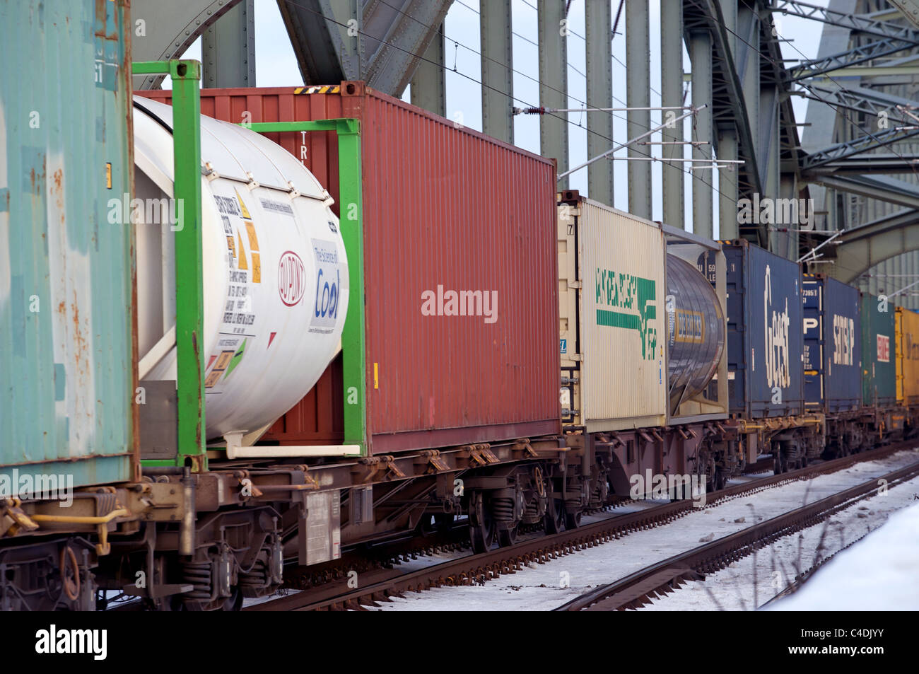 Freight train, Germany Stock Photo - Alamy