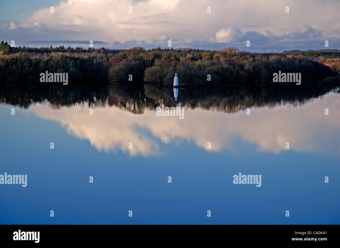 Navigation Marker, Lower Lough Erne, County Fermanagh, Northern Ireland ...
