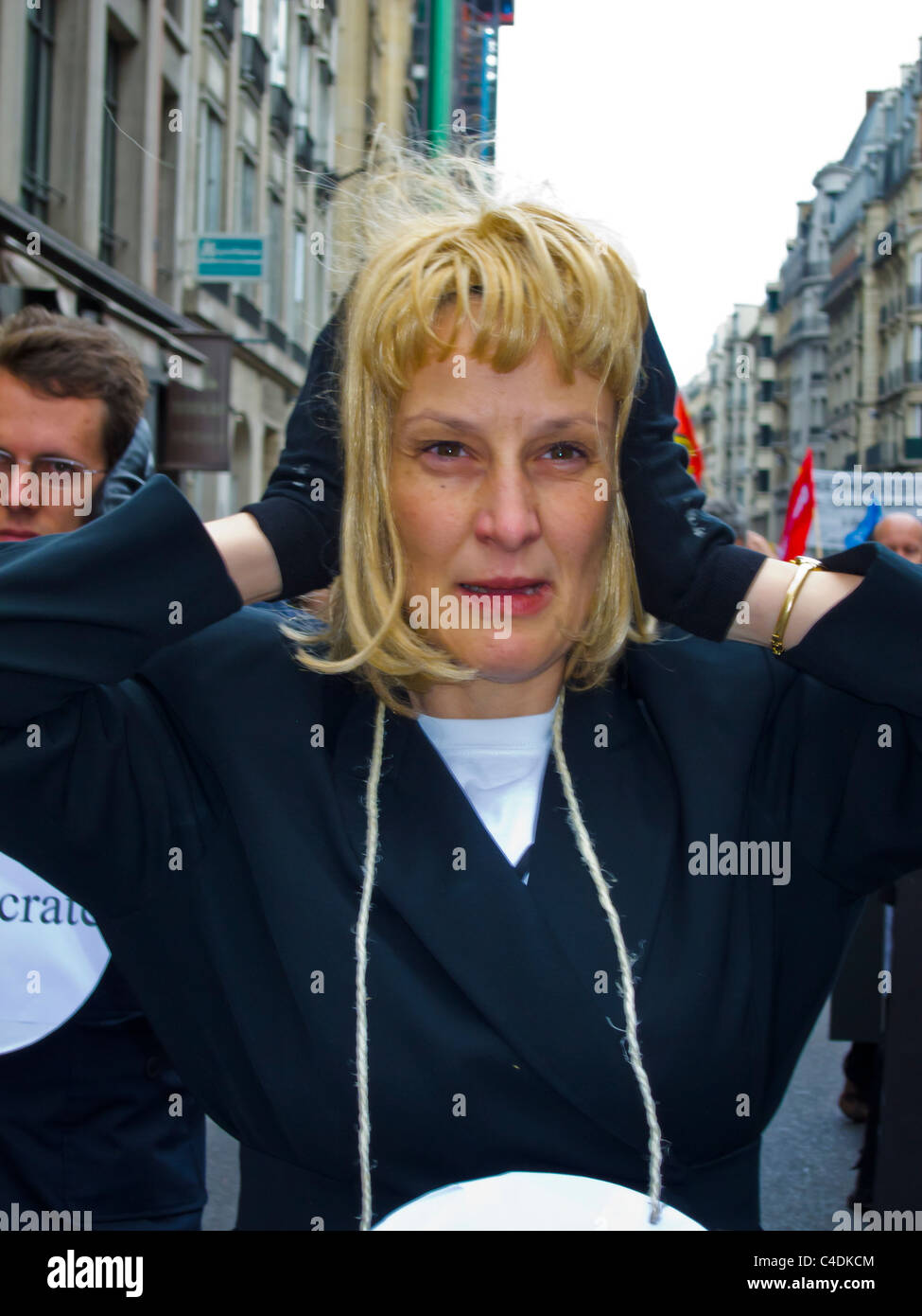 Paris, France, French Woman Activists at Demonstration Against Nuclear ...