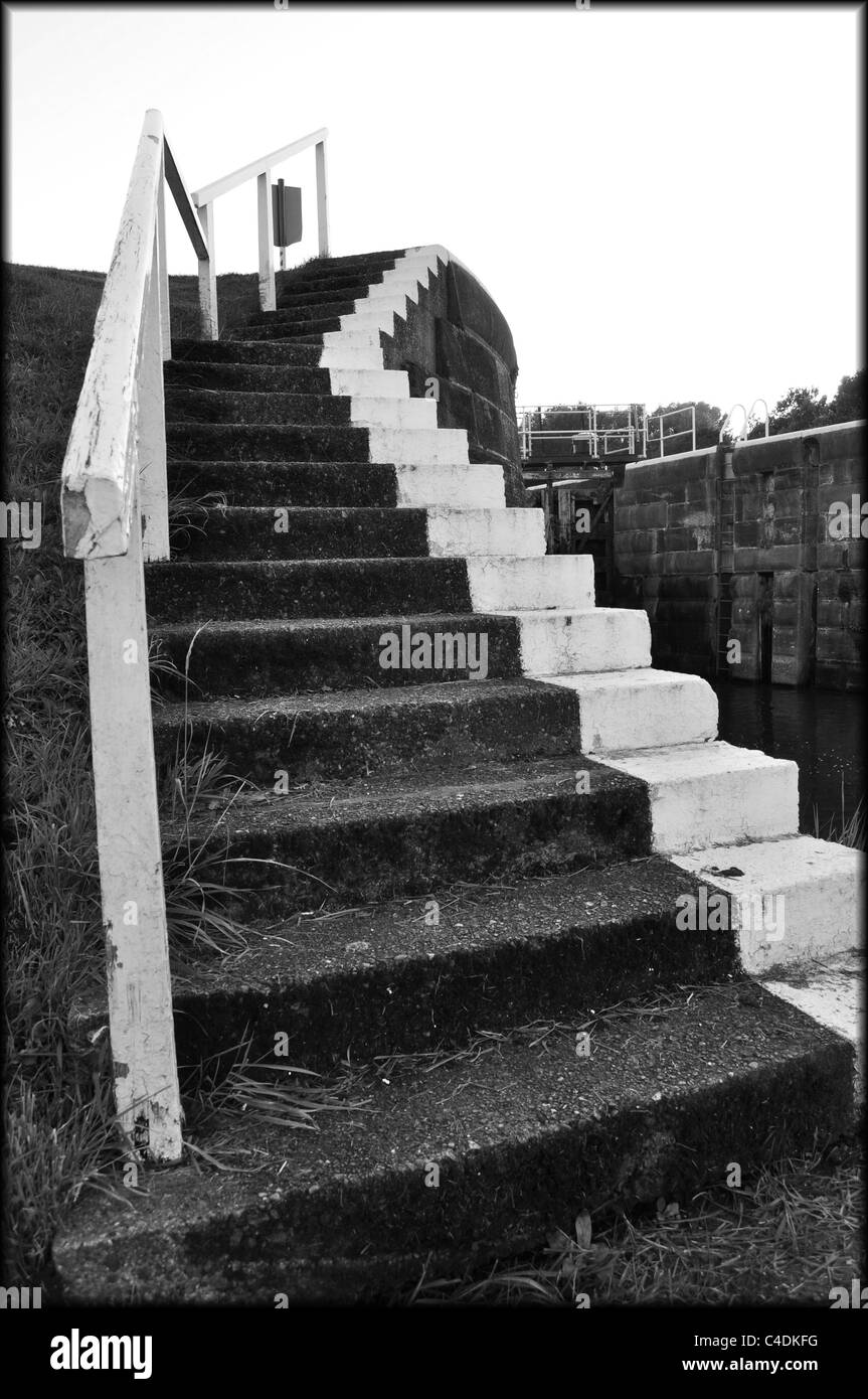 Steps stairs going up Black and White Stock Photos & Images - Alamy