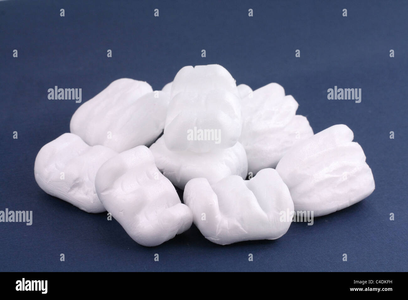 styrofoam packing peanuts close up shot Stock Photo - Alamy