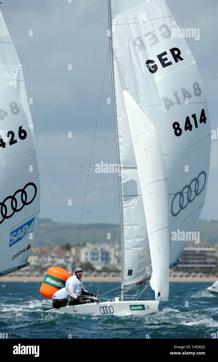 London 2012 Olympic Games Sailing Venue, Star class yachts in action ...