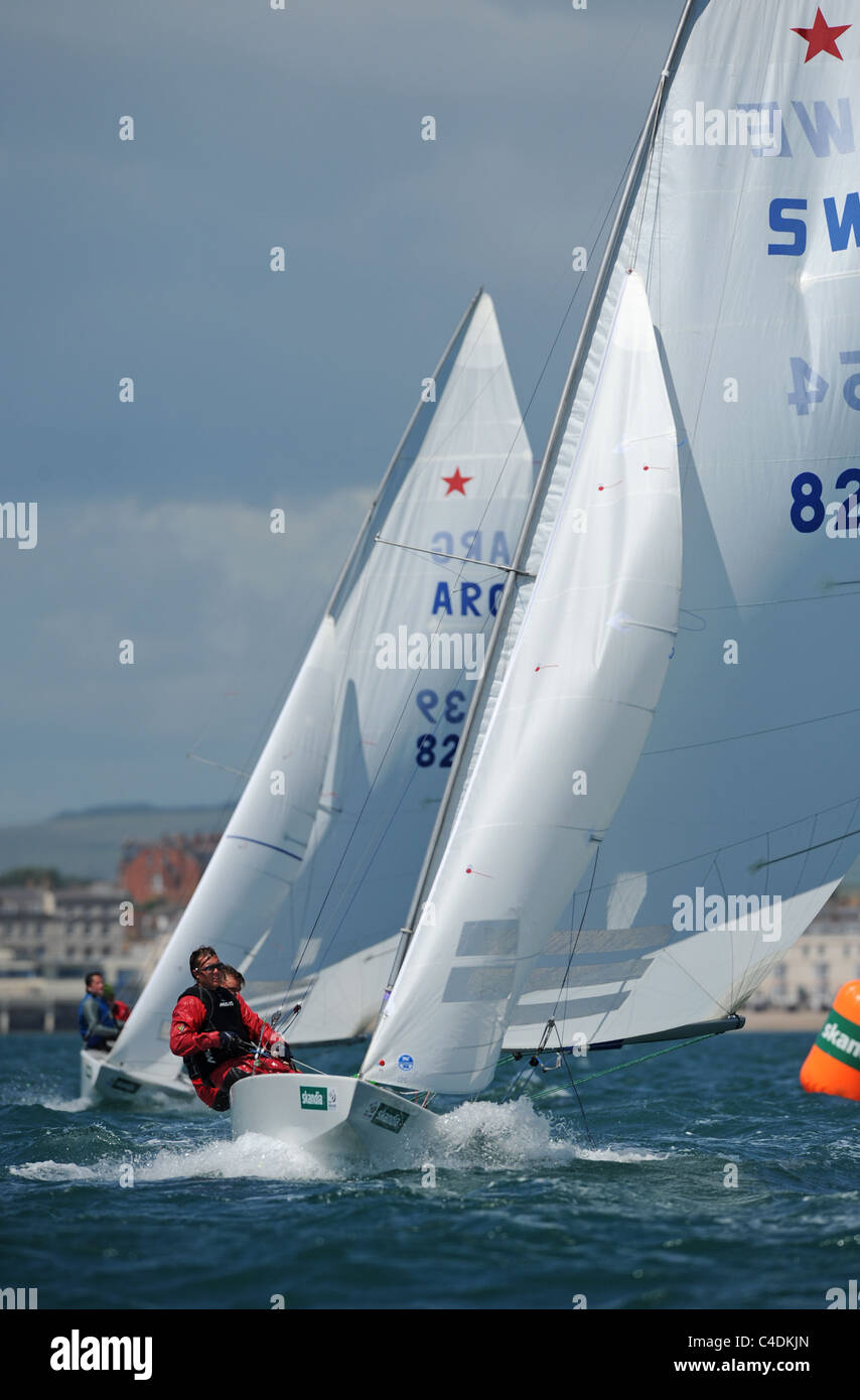 London 2012 Olympic Games Sailing Venue, Star class yachts in action ...