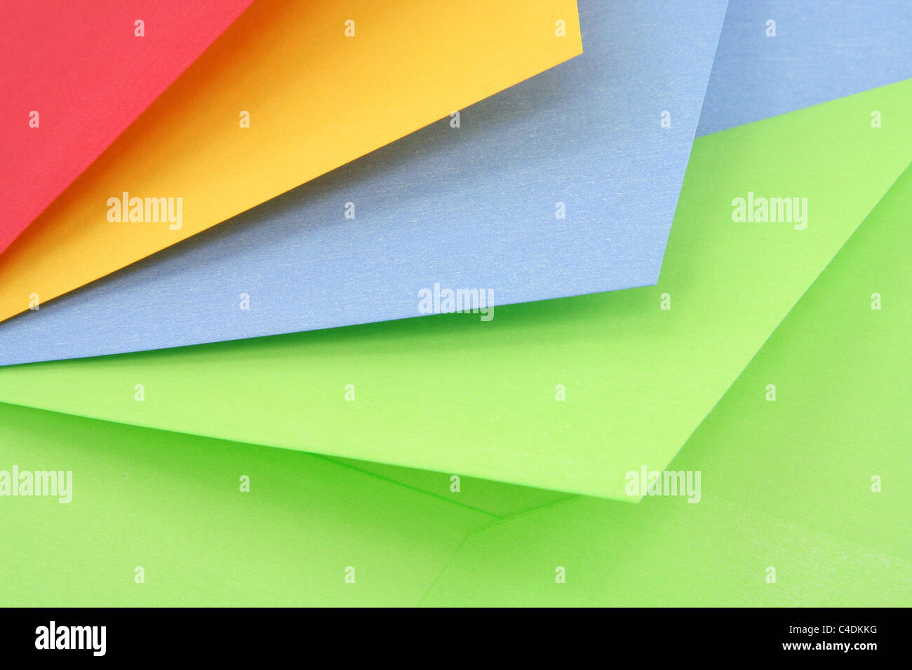 colorful envelopes close up shot for background Stock Photo - Alamy