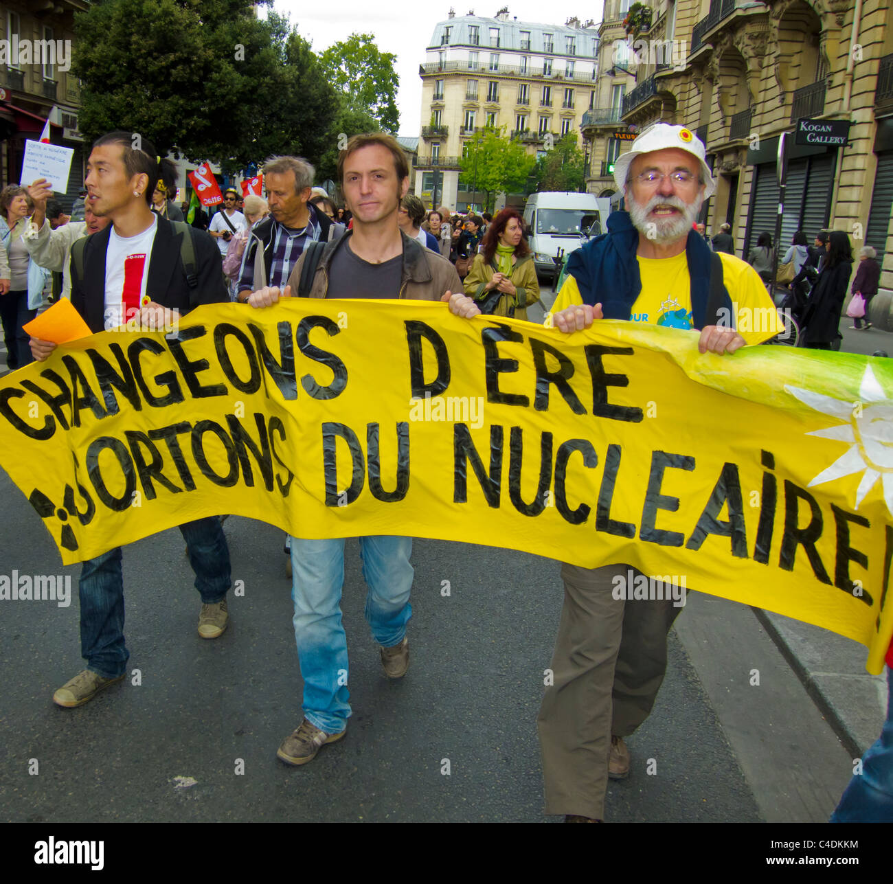 Paris, France, French Demonstration Against Nuclear Power, People ...