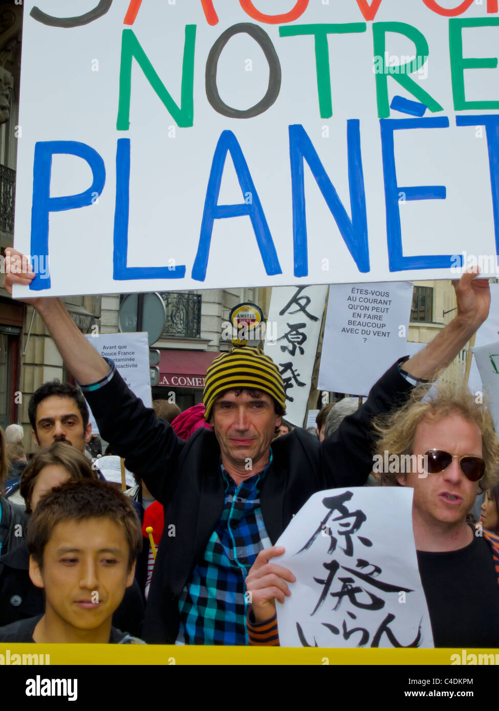 Paris, France, French Ecology Demonstration Against Nuclear Power ...