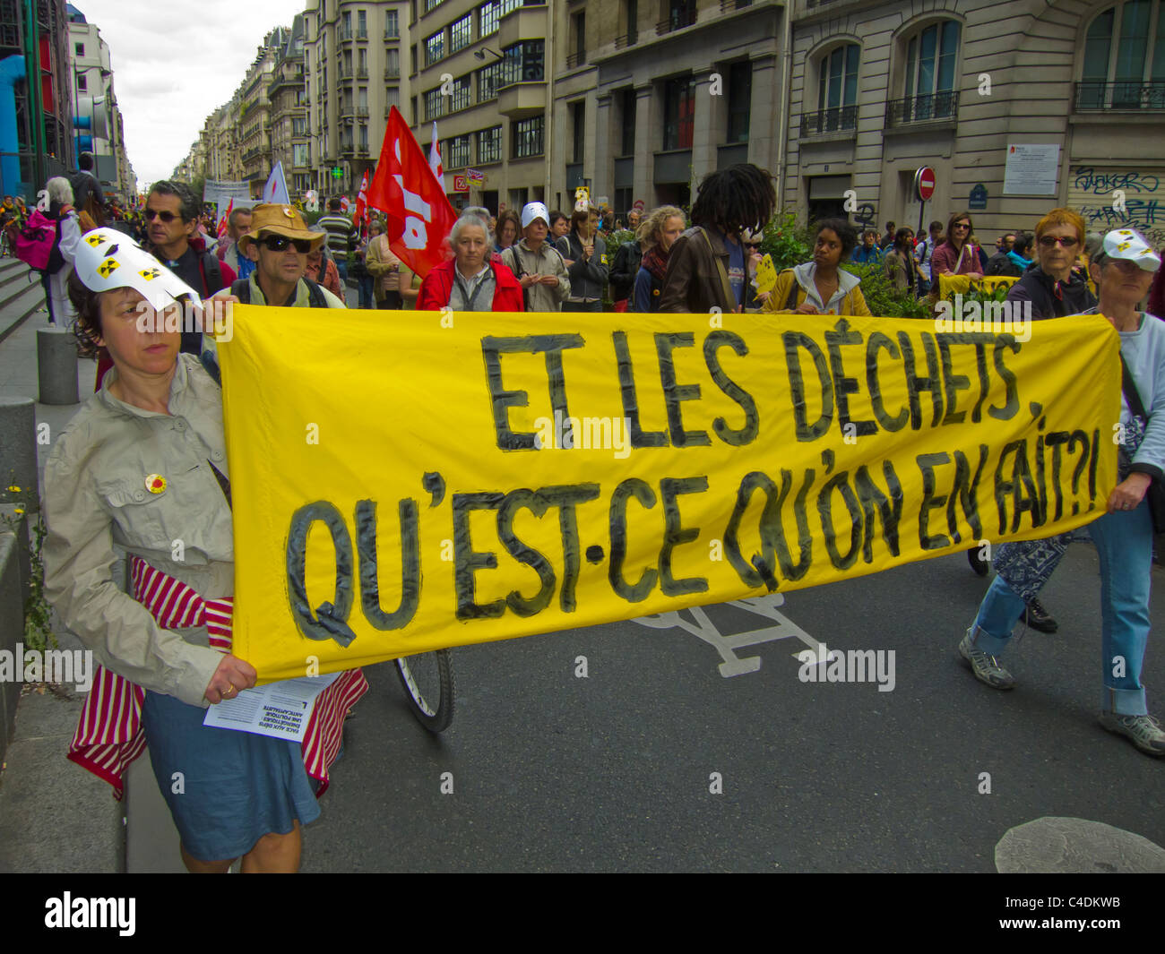 Paris, France, French Demonstration Against Nuclear Power, People ...