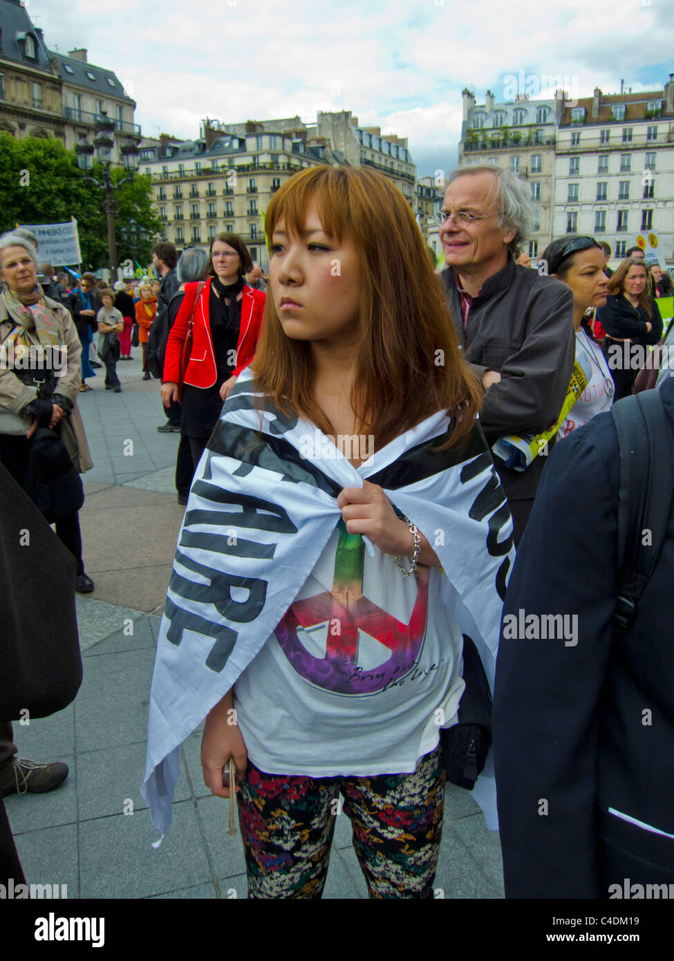 Urban scene crowd environmental politics people politics protest ...