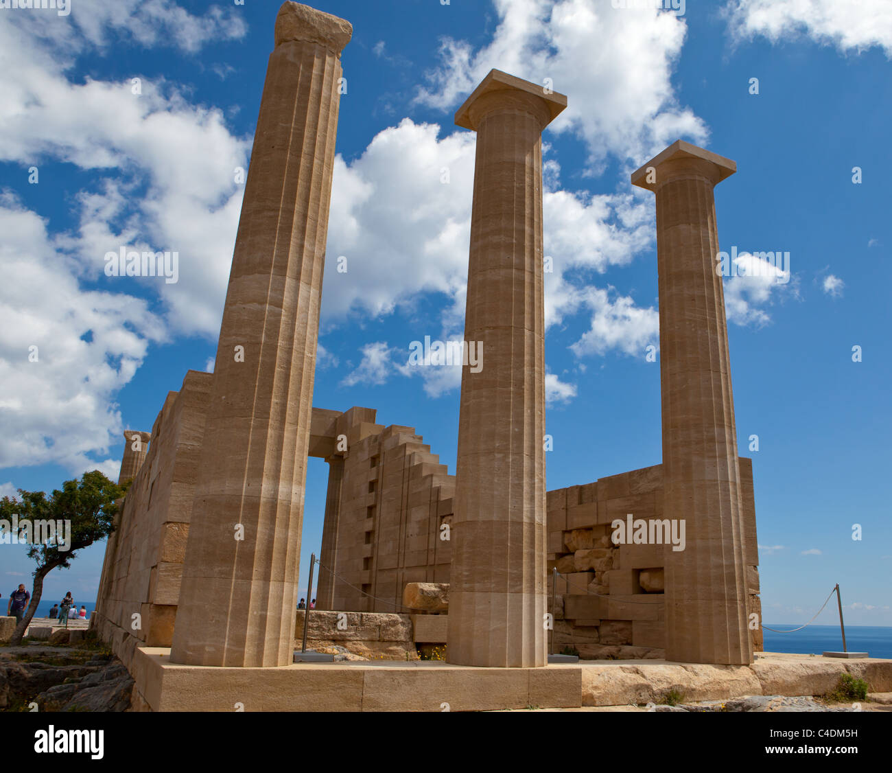 acropolis in lindos castle rhodes greece Stock Photo - Alamy