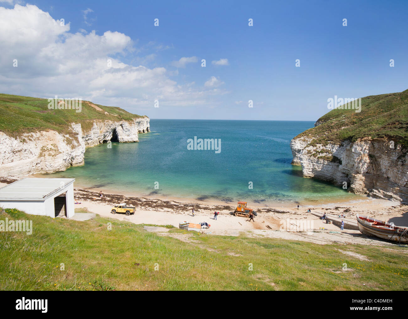Flamborough head beautiful Yorkshire Coastline scenic coast Stock Photo ...