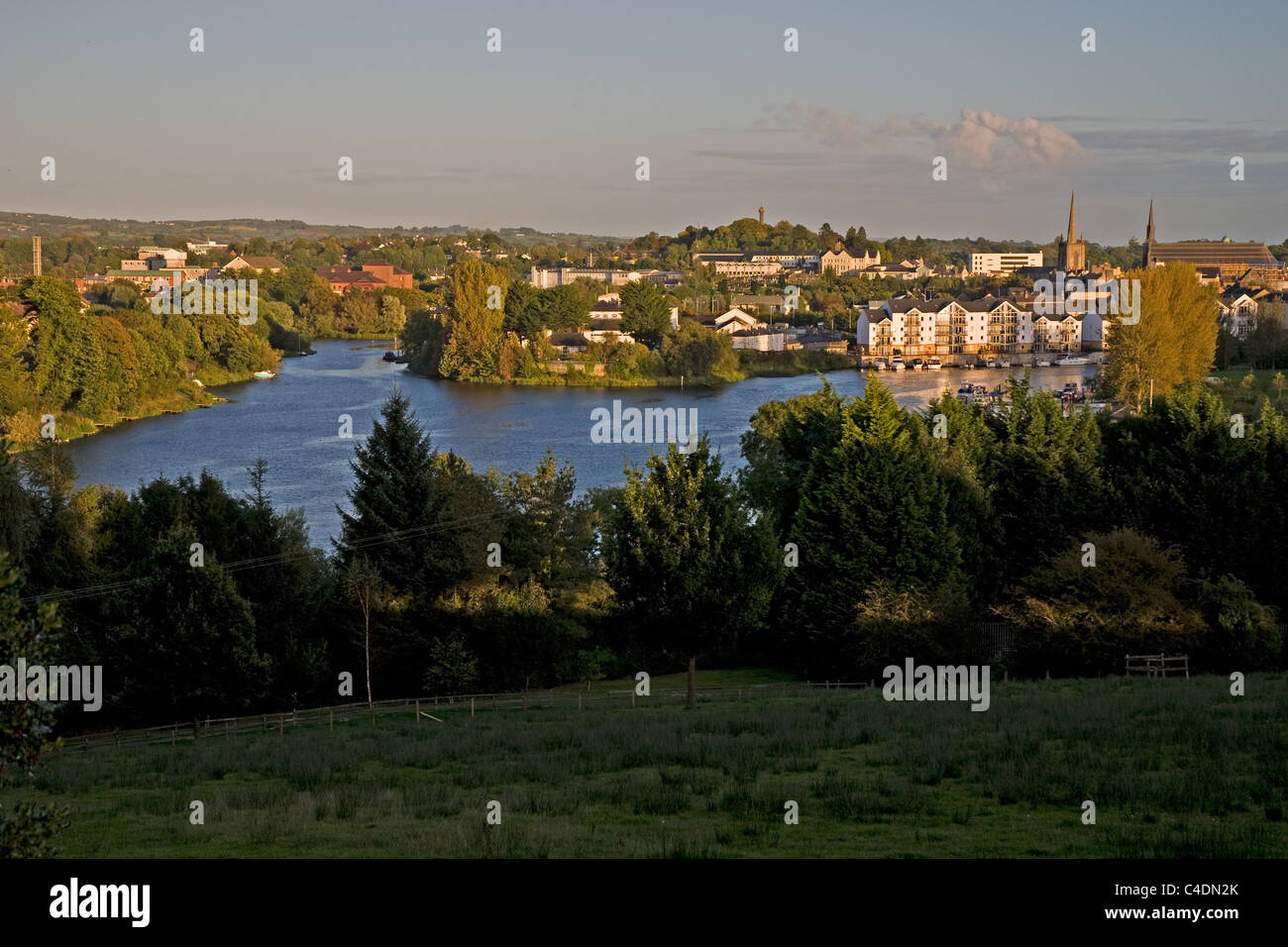 Enniskillen, River Erne, Lough Erne, County Fermanagh, Northern Ireland ...