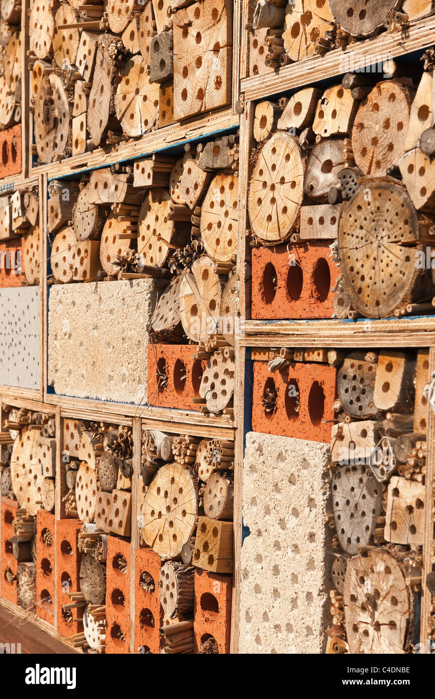 Mini beast man made habitat shelter to aid conservation of insects ...