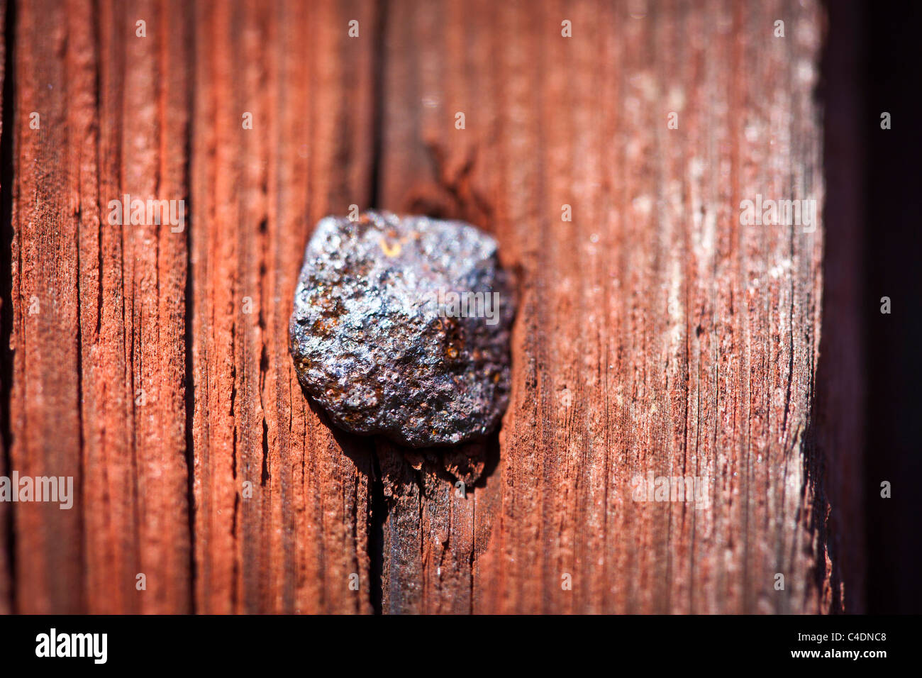 Hand forged old nail Stock Photo - Alamy
