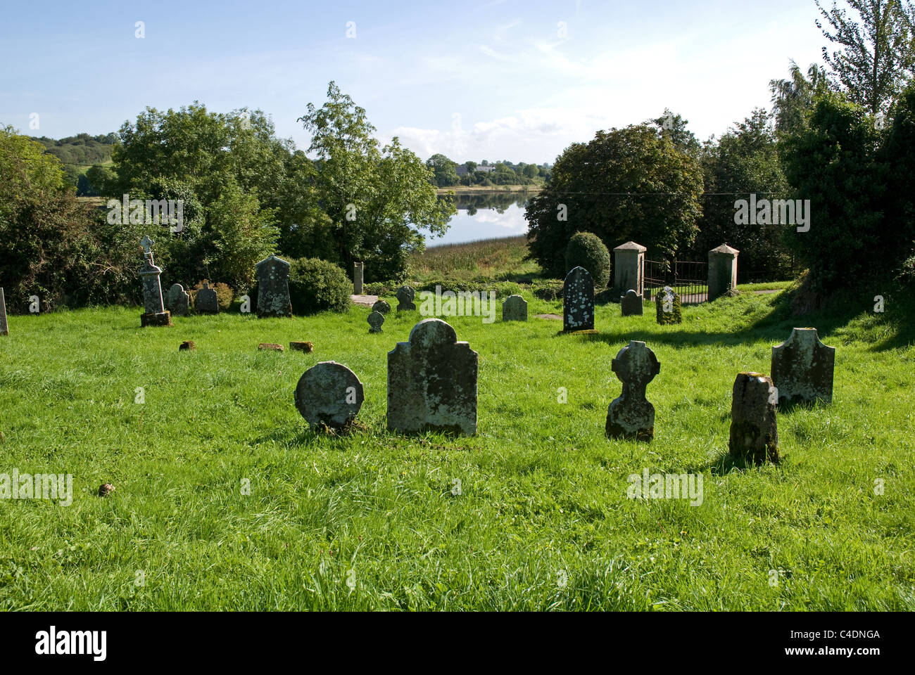 Galloon Island Graveyard, Upper Lough Erne, County Fermanagh, Northern ...