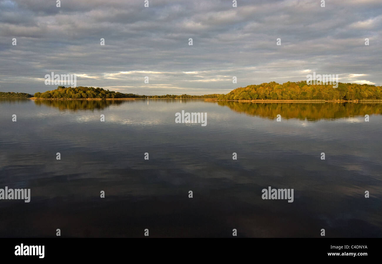 Evening Light on Upper Lough Erne Islands, County Fermanagh, Northern ...